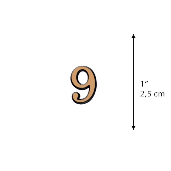 Number 9 - Romano Satinado (1") | CMC Bronze Product Online Store